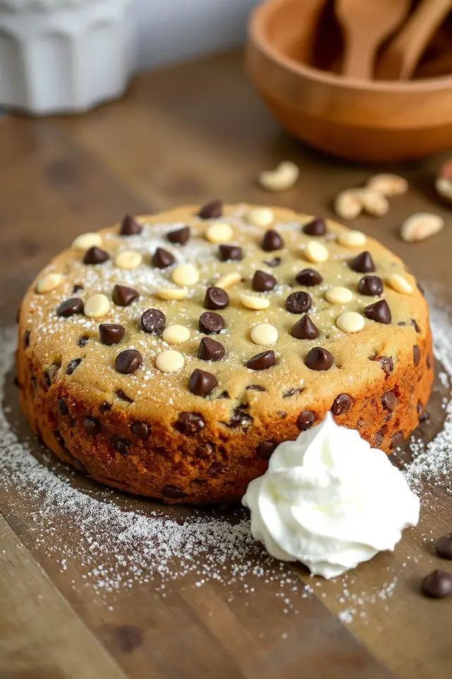 Macadamia Nut Chocolate Chip Cookie Cake Recipe