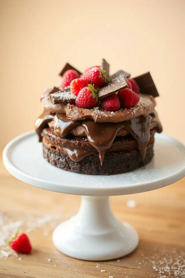 Raspberry-Chocolate Layer Cake Recipe