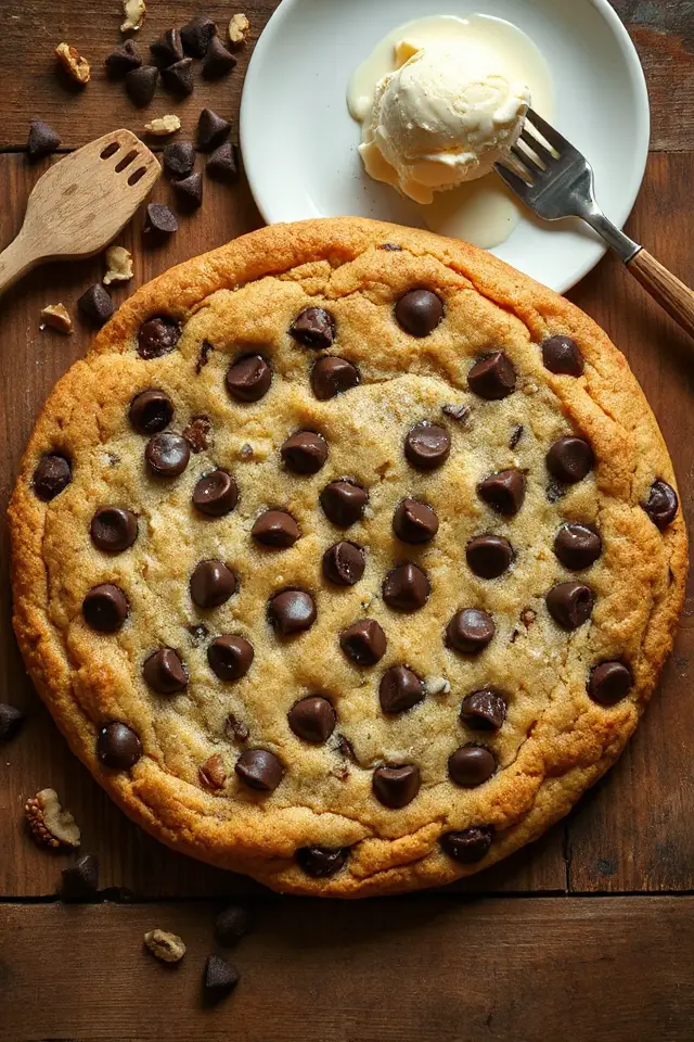 Giant Chocolate Chip Cookie Recipe With Nuts