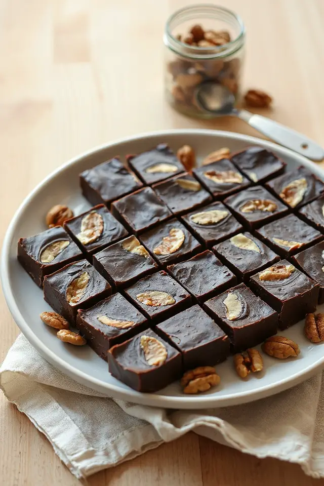 Nutty Dark Chocolate Fudge Recipe