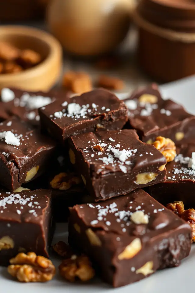 Nutty Dark Chocolate Fudge Recipe