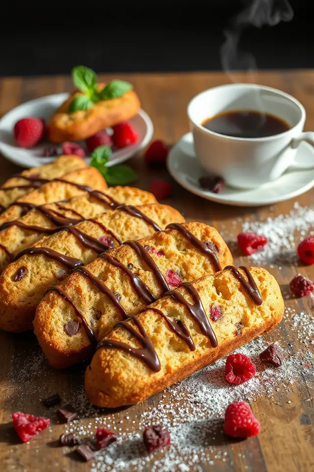 Raspberry Chocolate Biscotti Recipe